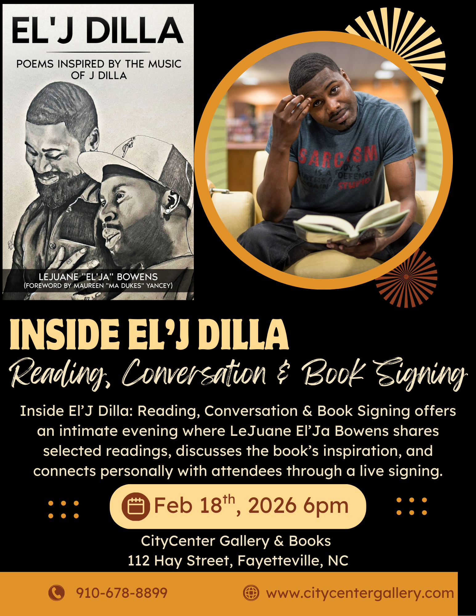 Inside El'J Dilla: Reading, Conversation, and Book Signing at City ...